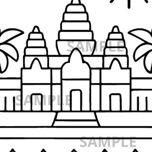 21 Famous Landmark Coloring Pages for Kids, Eiffel Tower, Taj Mahal ...