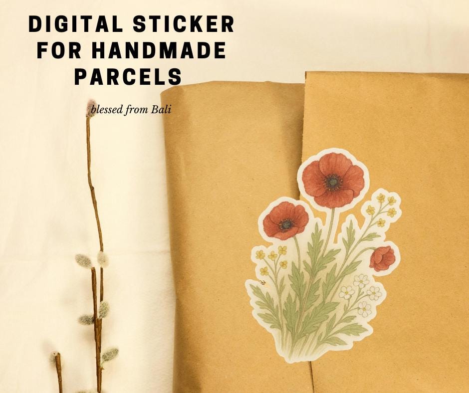 Whimsical Digital Critter Sticker Pack, Cottagecore Animal Clipart PNG ...