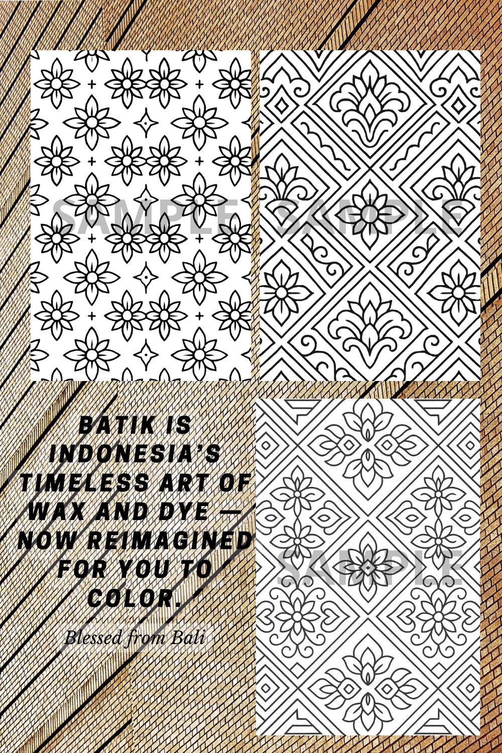 Indonesian Batik Coloring Pages Printable, 24 Traditional Motif Designs ...