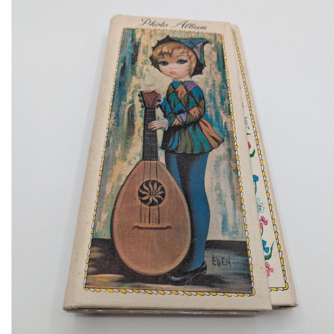 Vintage Lobeco Big Eye Harlequin Boy Photo Album Eden Art Hong Kong ...