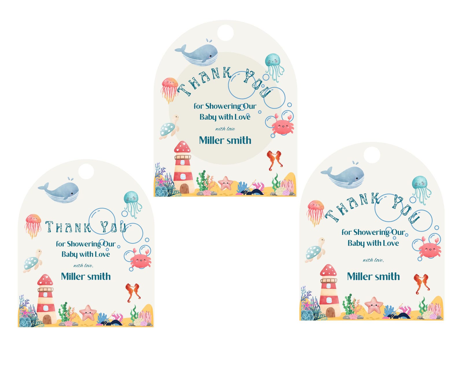 Editable Baby Gift Tag Template – Canva Printable | 2 Design Options ...