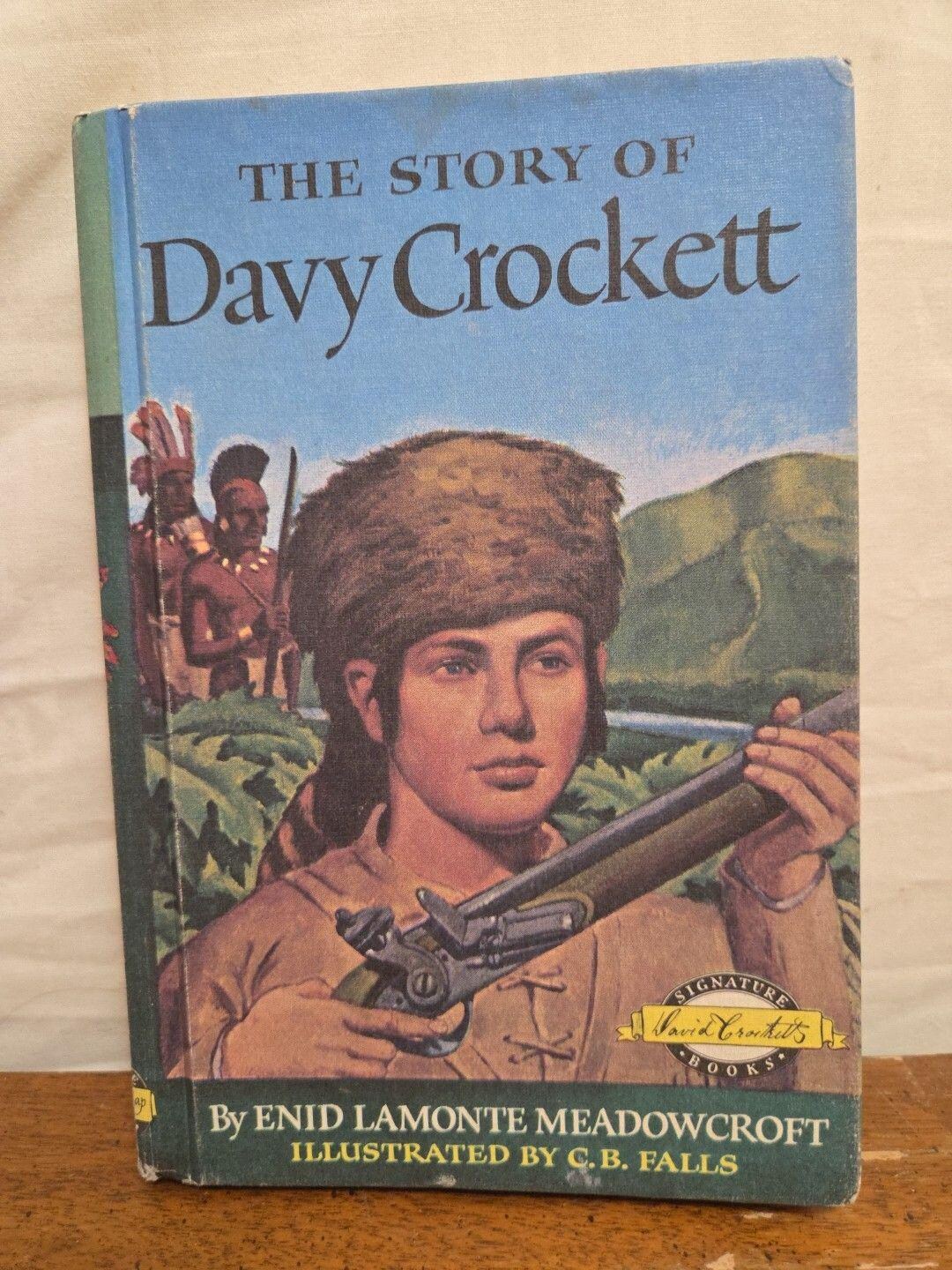 The Story of Davy Crockett Signature Biography Enid Meadowcroft Vintage ...