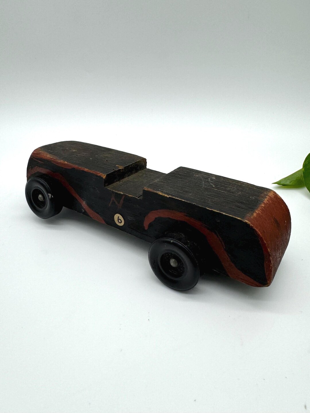 Wooden Painted 1930s 1940s Derby Racing Car Dragster C.M.I Wheels - Etsy