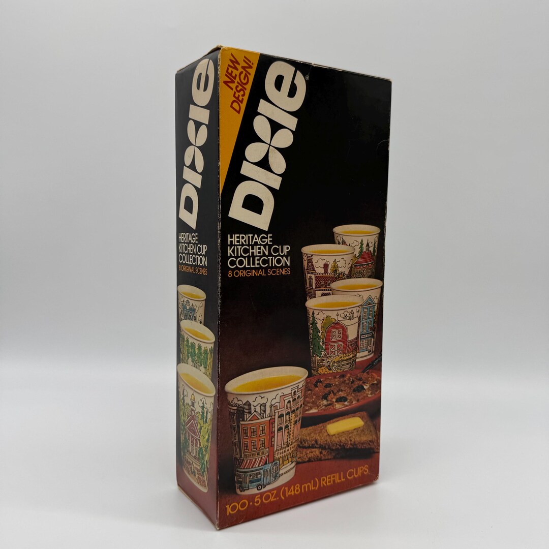 1980s Dixie Cups Heritage House Collection 100 Ct Box - Etsy