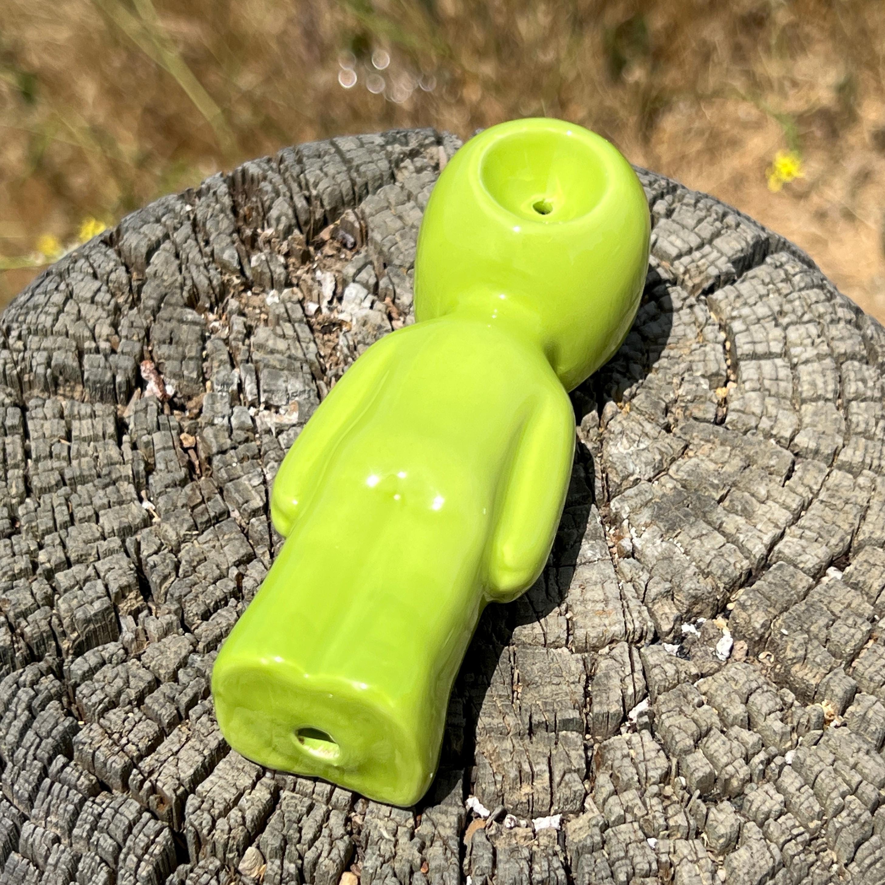 Ceramic Alien Pipe - Handmade Smoking Accessories - Etsy