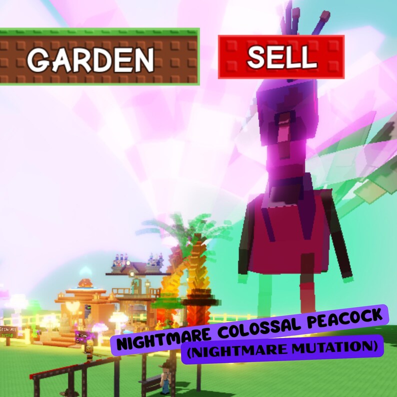 Grow a Garden | Nightmare Colossal Peacock | (15secs Skill CD ...