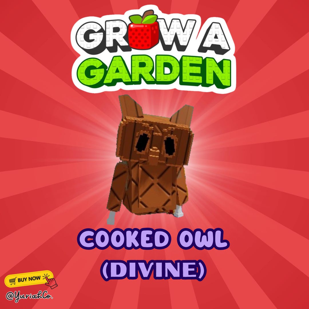 Grow a Garden | Cooked Owl (mythical) | (pet) - All Pets Available - Etsy