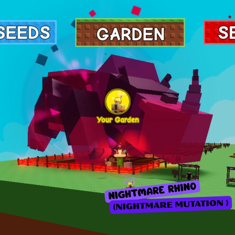 Grow a Garden | Nightmare Rhino | (nightmare Mutation) - All Pets ...