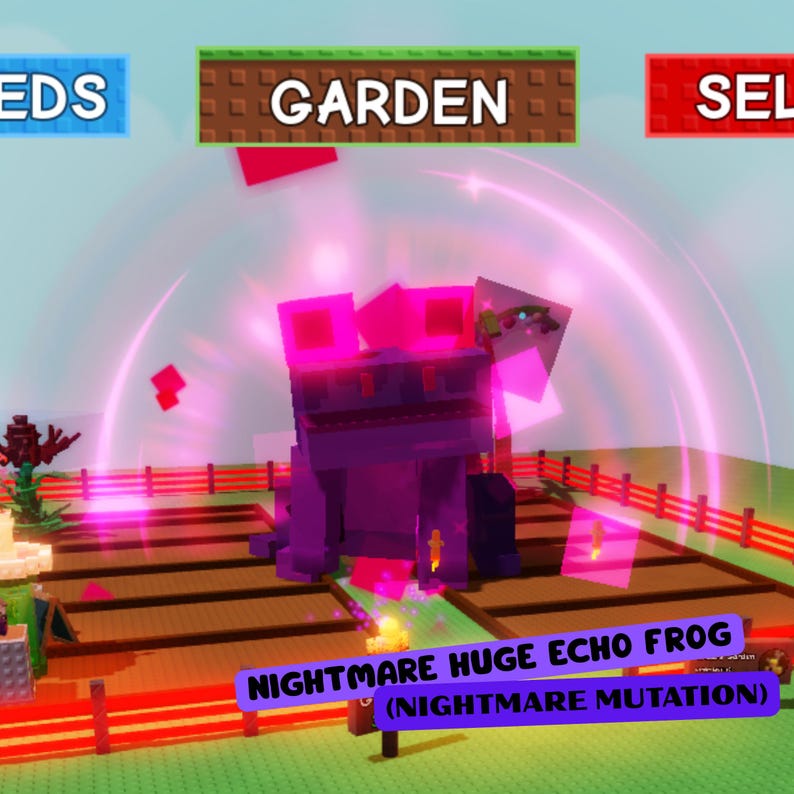 Grow a Garden | Nightmare Huge Echo Frog | (15secs Skill CD NO TOY ...