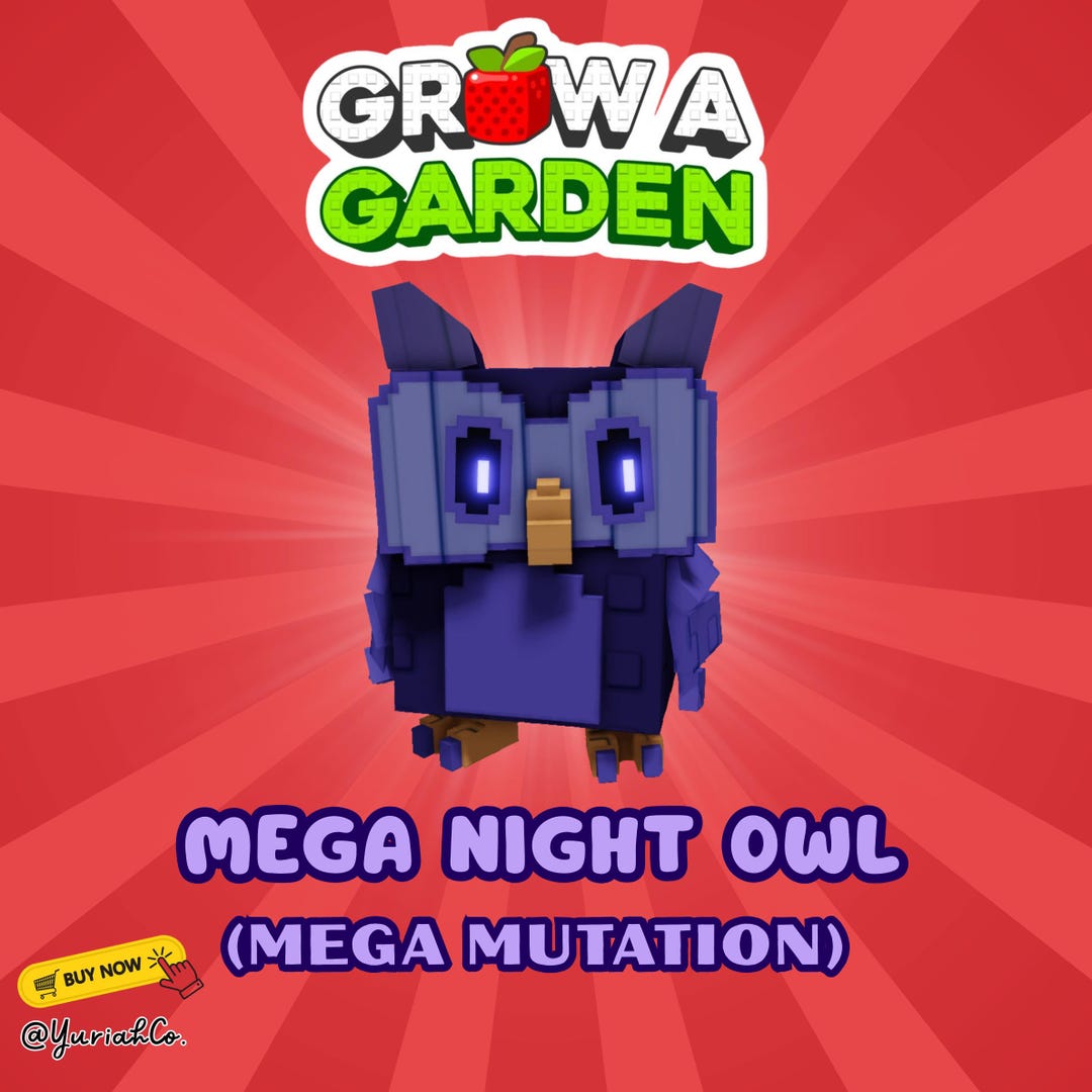 Grow a Garden | Mega Night Owl | (mega Mutation Pet) - All Pets ...