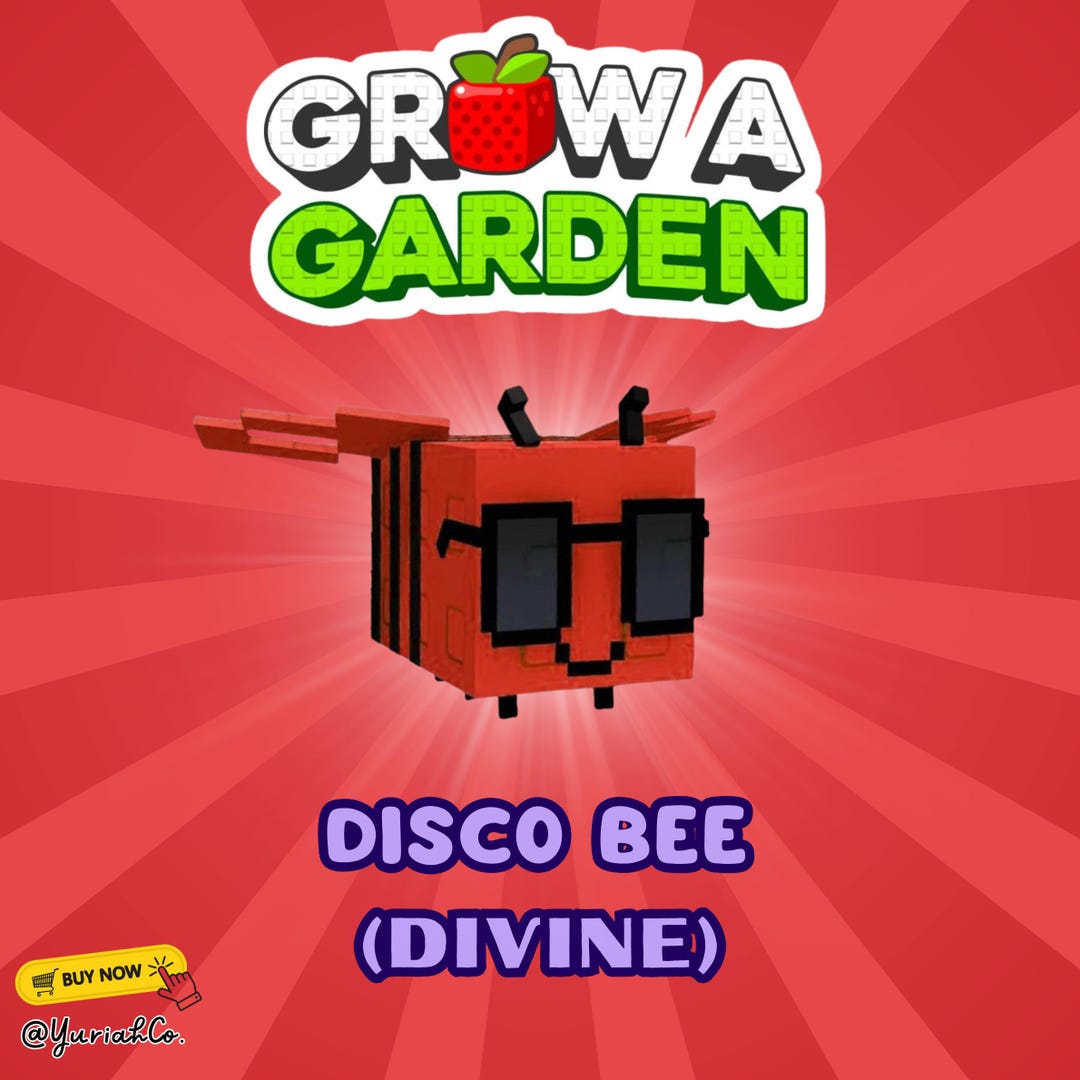 Grow a Garden | Disco Bee (divine) | (pet) - All Pets Available - Etsy