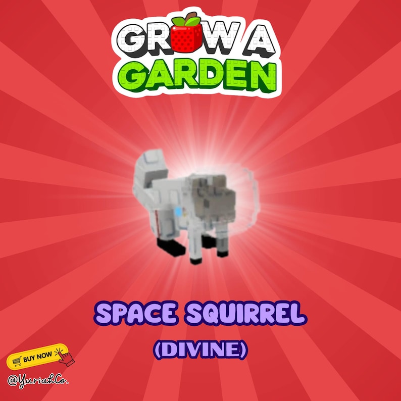 Grow a Garden | Space Squirrel (divine) | (pet) - All Pets Available - Etsy