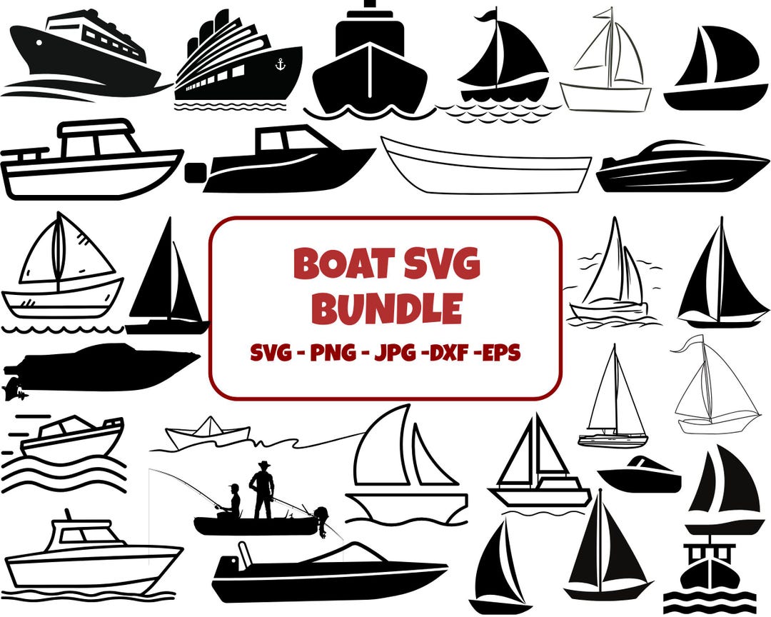 Sailboat SVG, Sailboat PNG Bundle, Sailboat Clipart, Sailboat SVG Cut ...