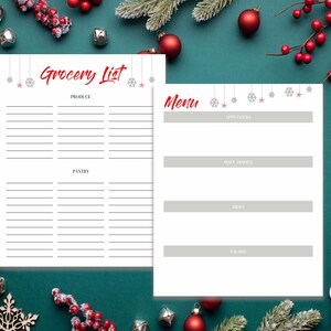 Christmas Planner Printable Holiday Planner Christmas Shopping List ...