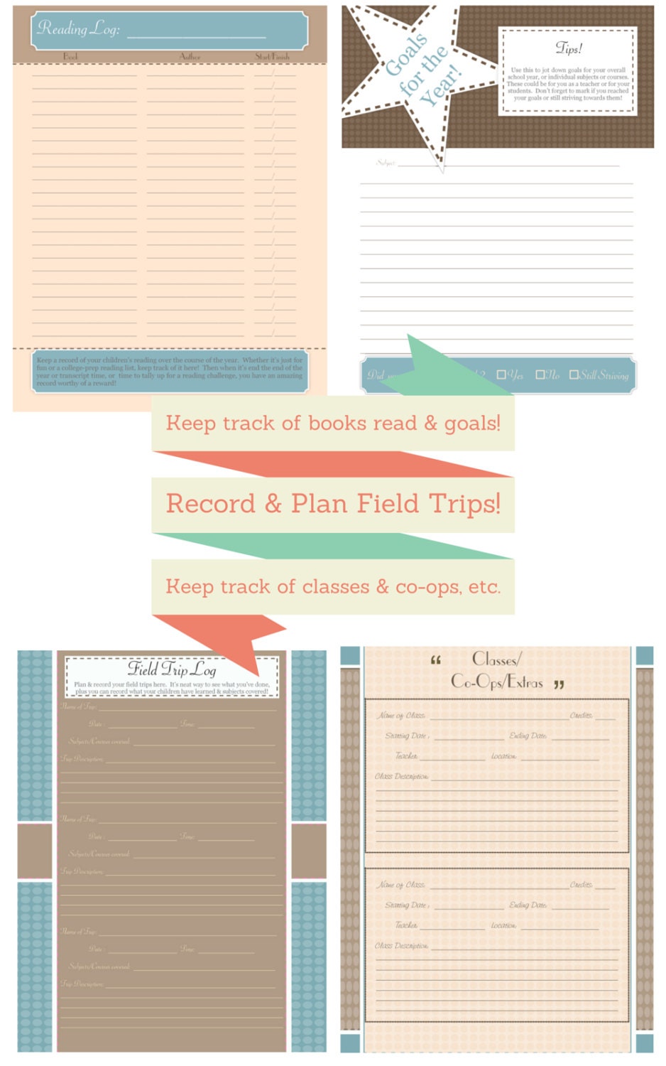 Digital Printable Homeschool and Life Planner - Etsy