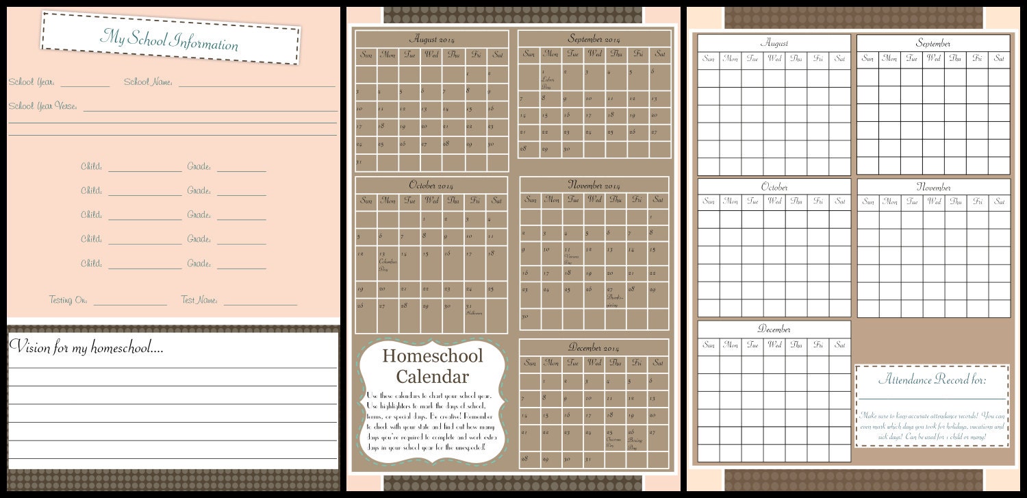 Digital Printable Homeschool and Life Planner - Etsy