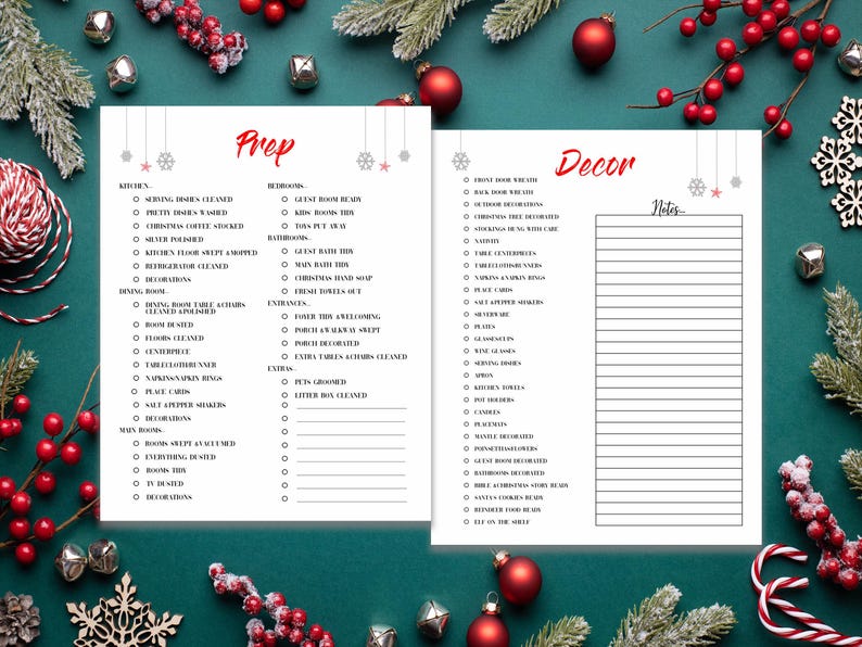 Christmas Planner Printable Holiday Planner Christmas Shopping List ...