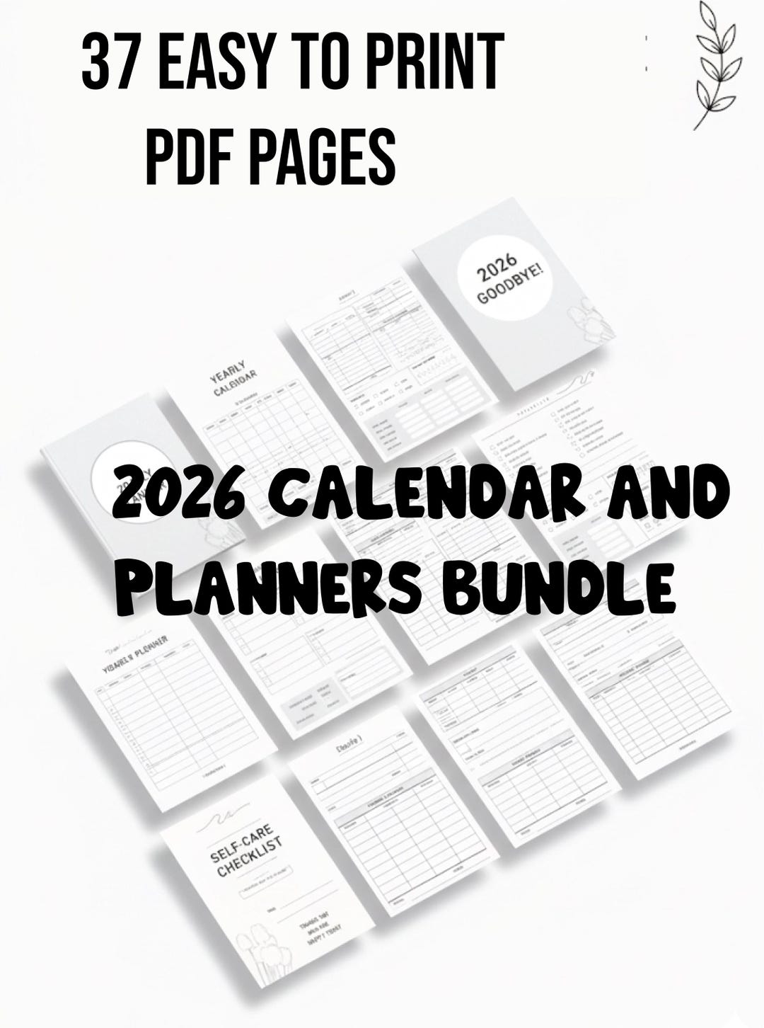 2026 Calendar & Planner Bundle, Daily, Weekly, Monthly Layout, Budget ...