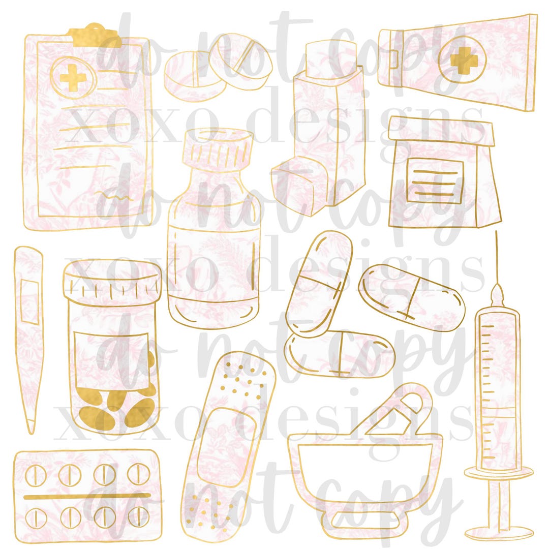 Pharmacy Collage DTF Design - Etsy