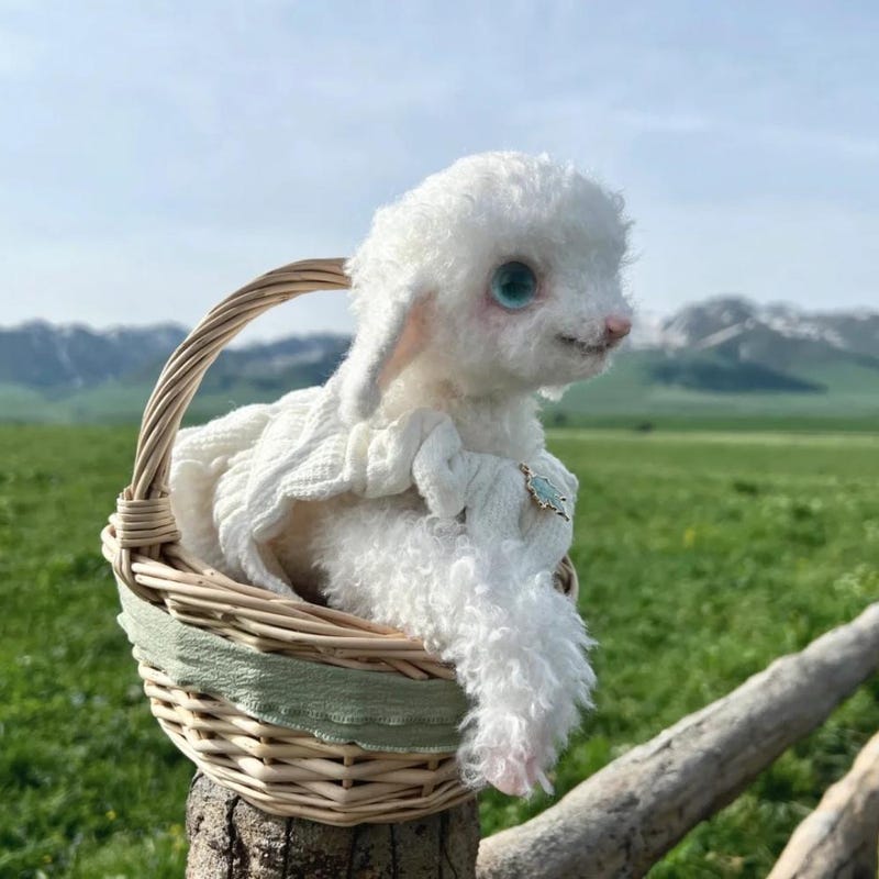 Realistic Lamb Doll - Etsy UK