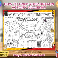 Toothless Birthday Party Welcome Sign | How to Train Your Dragon ...