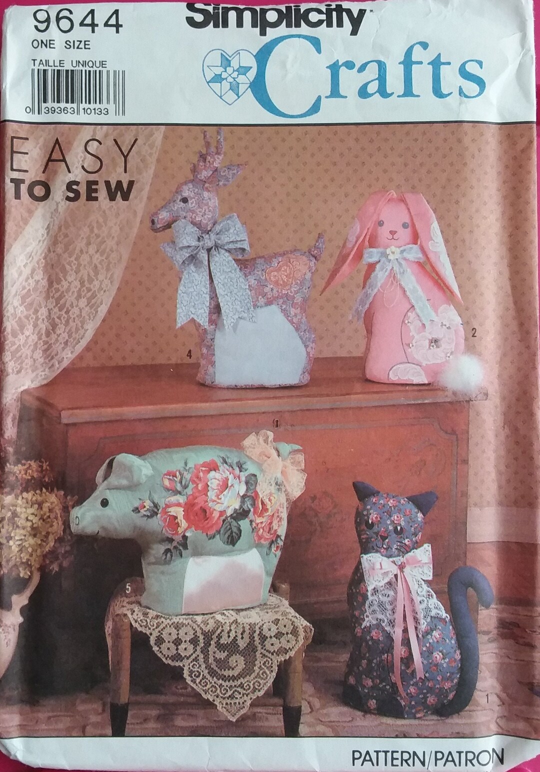 Vintage Simplicity Crafts Easy To Sew Pattern 9644 UNCUT - Etsy.de
