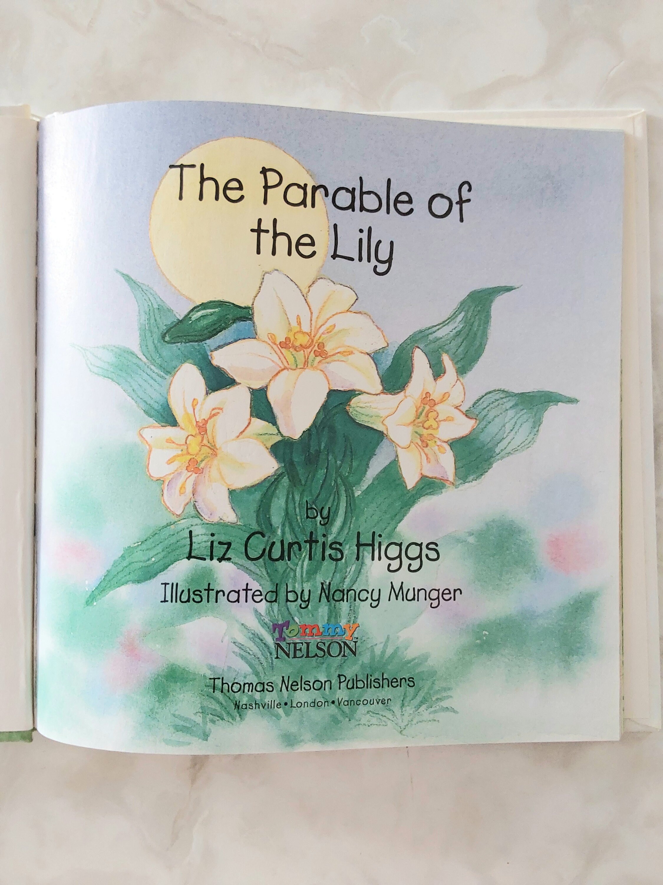 Vintage Easter Book - Parable of the Lily by Liz Curtis Higgs - 1990s ...