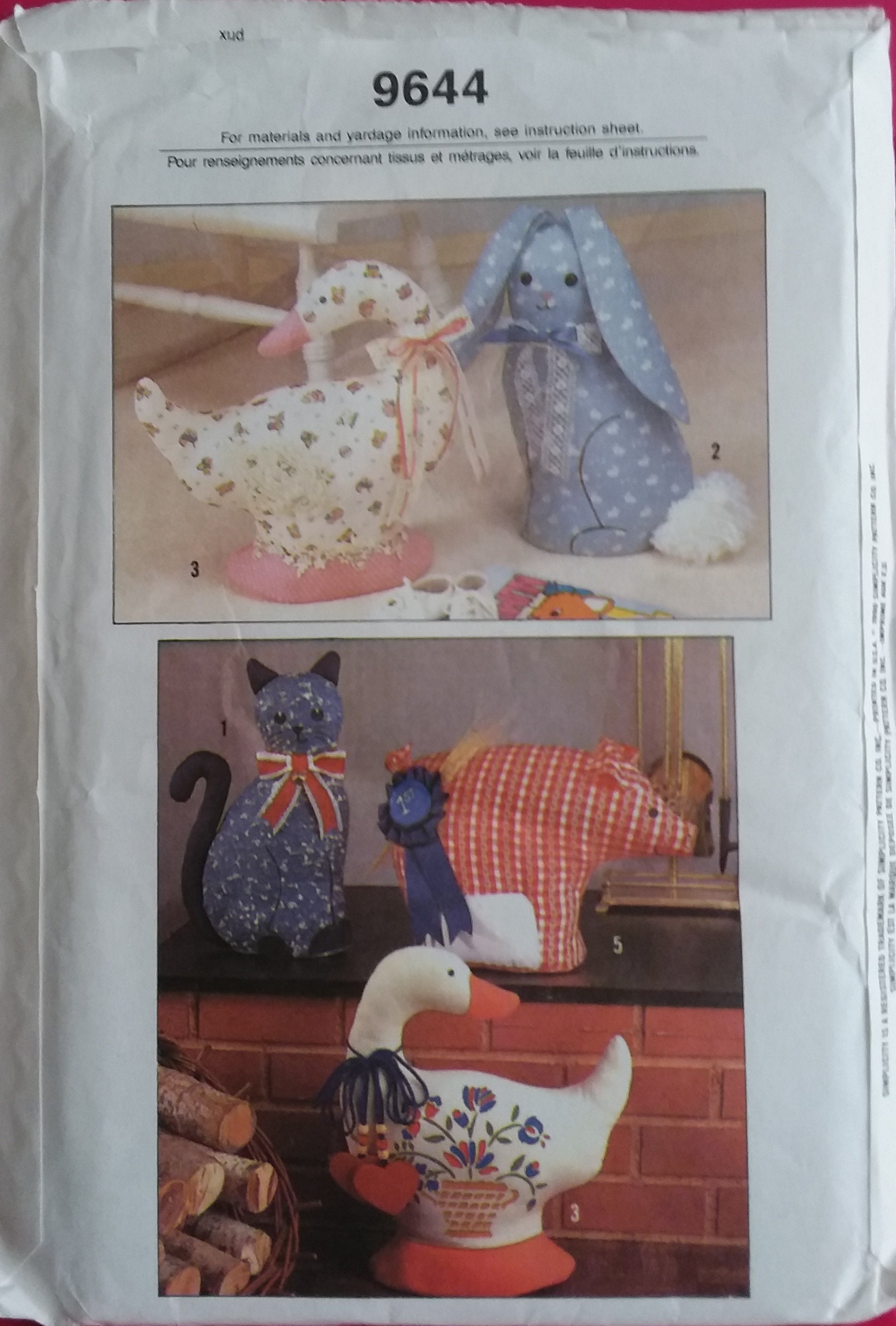 Vintage Simplicity Crafts Easy To Sew Pattern 9644 UNCUT - Etsy.de