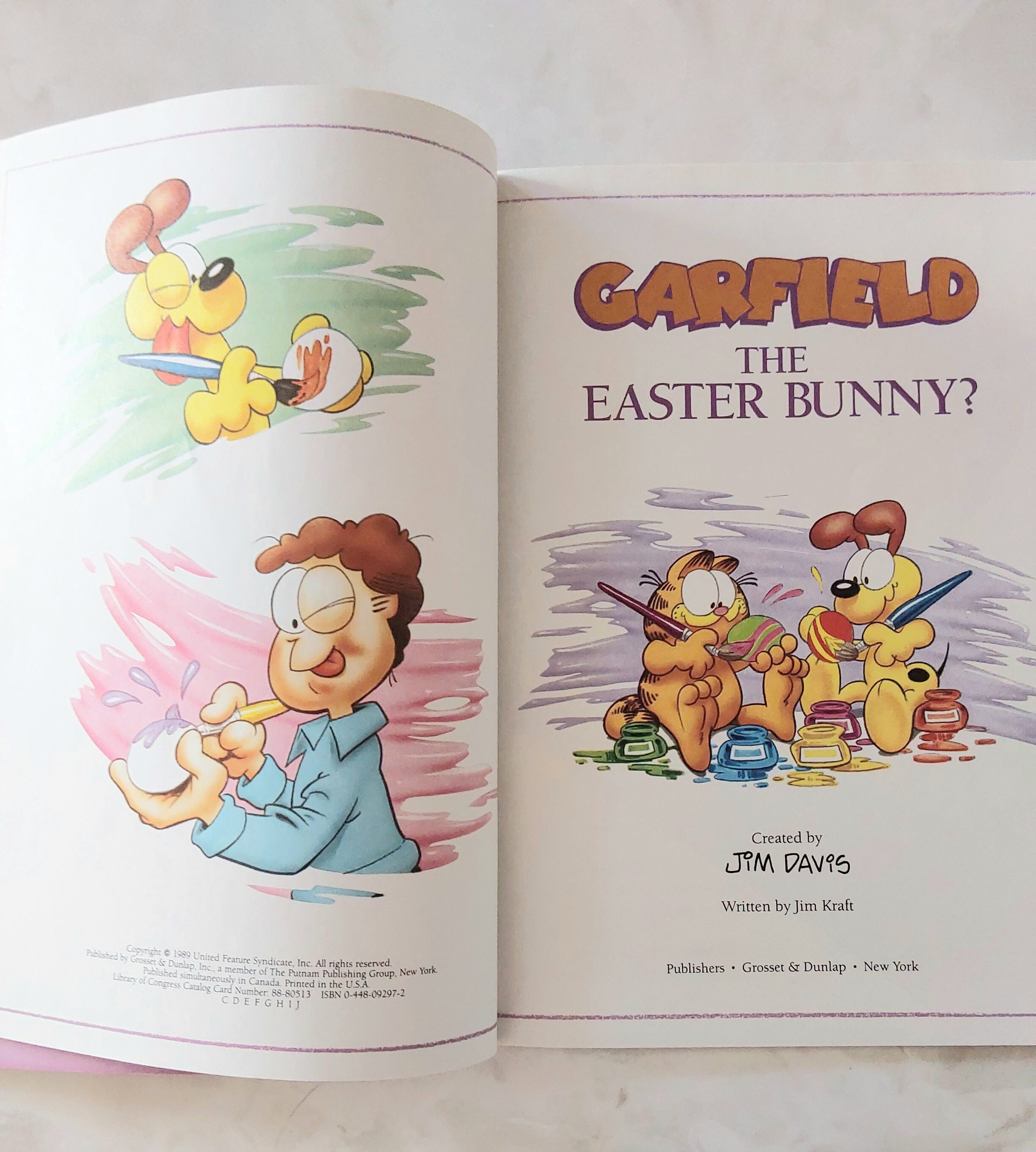 Vintage Garfield the Easter Bunny Book 1978 - Etsy