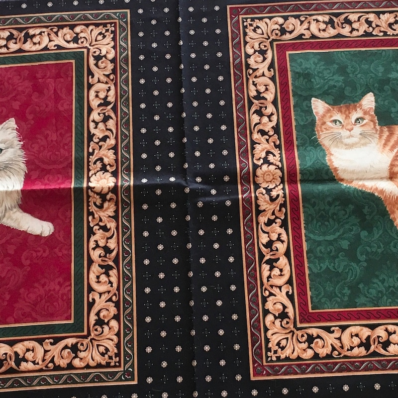 Cat Quilt Panel - Etsy