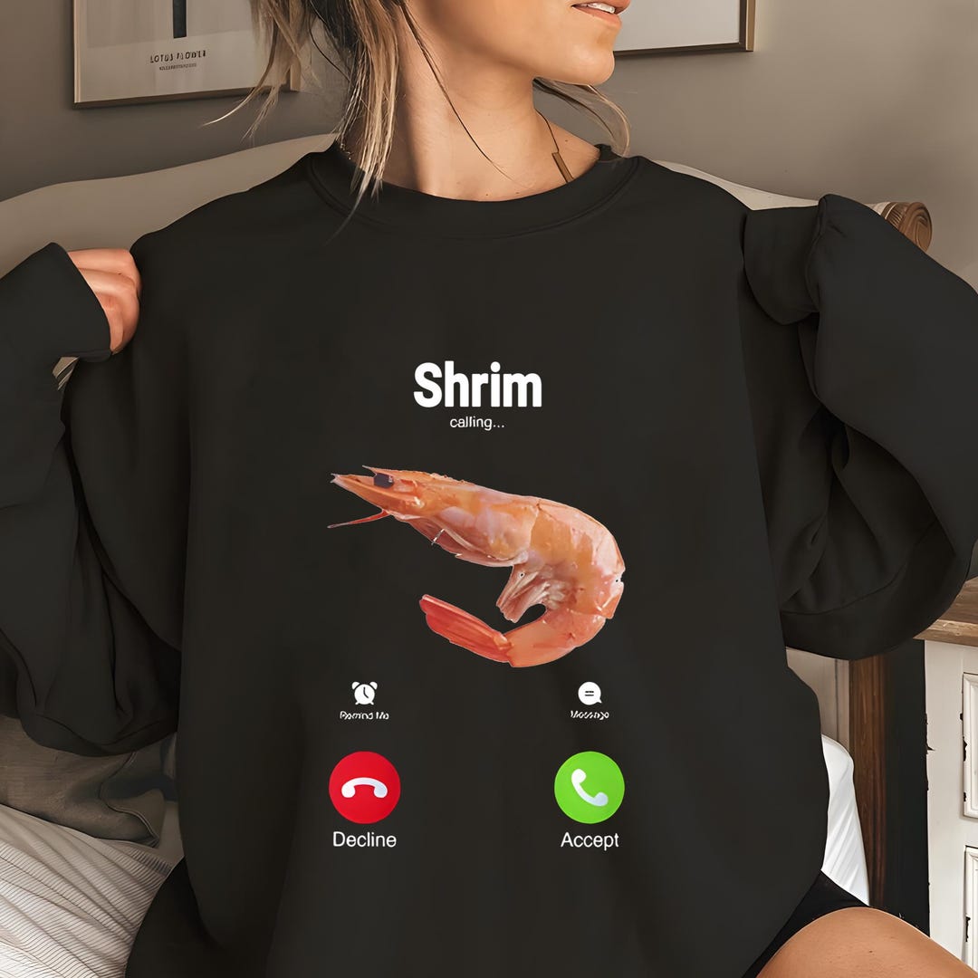 Shrim.is Calling PNG, Misspelled Funny Shrimp Meme Clipart, Silly ...