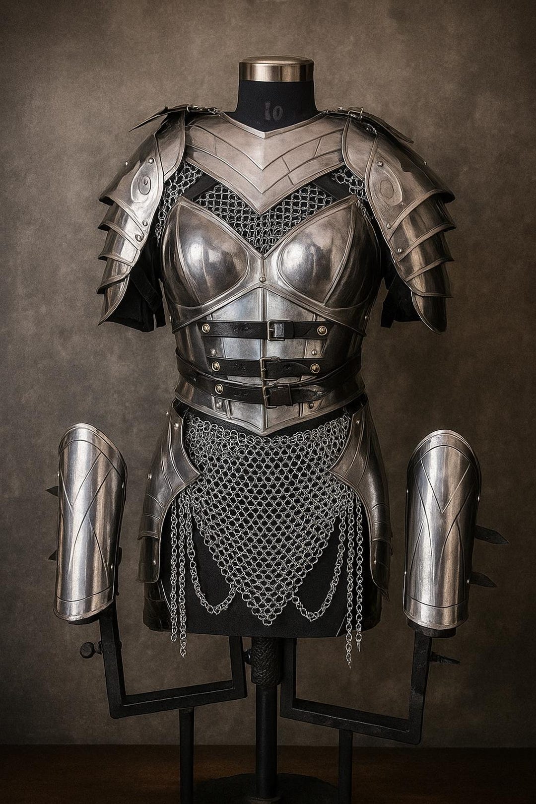 Women’s Medieval Knight Armor Set| Fantasy LARP Cosplay Costume ...