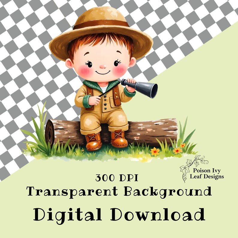 Safari Explorer Clipart Bundle, Kids Adventure Pngs, Commercial Use - Etsy