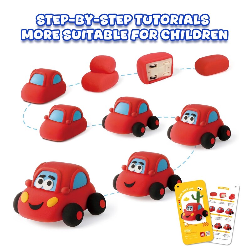 DIY Air Dry Clay Racing Car Kit – Kids' Craft Activity - Etsy