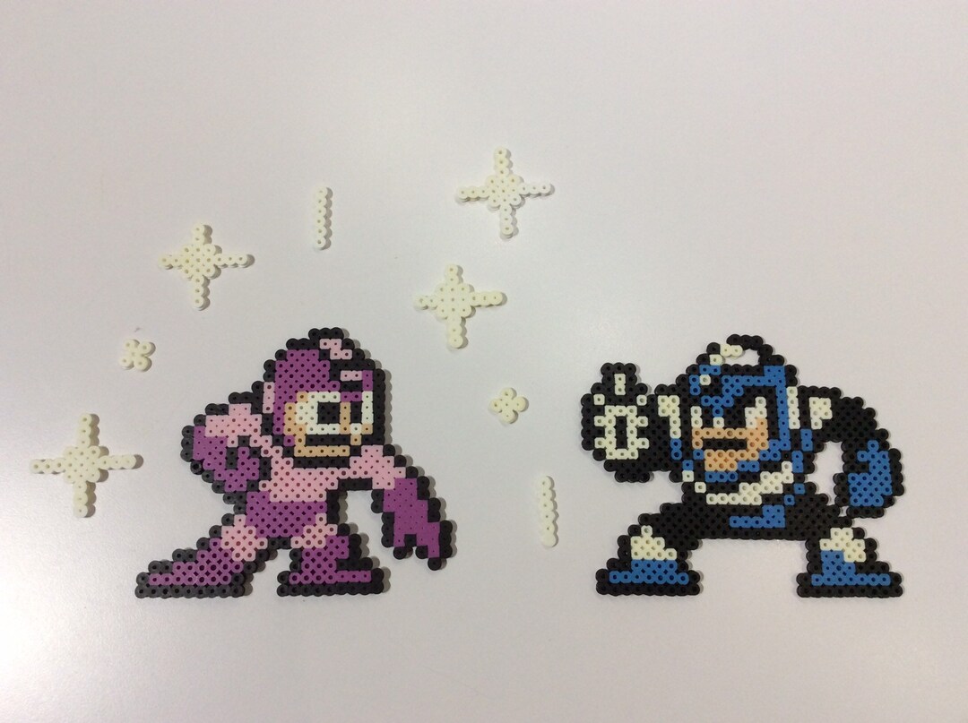 Mega Man Wins the Timestopper From Flash Man Megaman 2 Pixel Art/bead ...