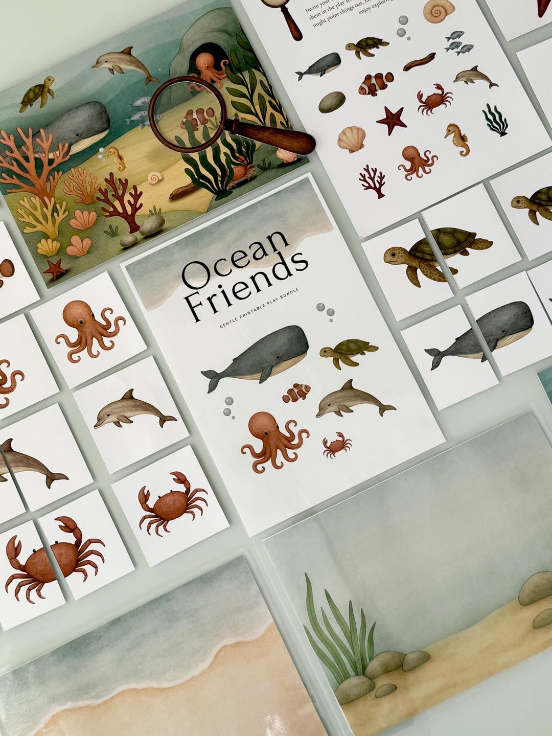 My First Printable Bundle – Ocean Friends - Gentle, Calm Activities for ...