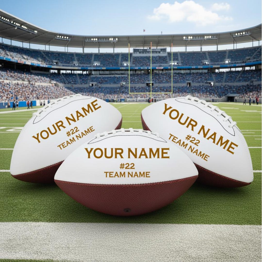 Custom Personalized Football, Engraved Ball for Coach, Team, Player ...