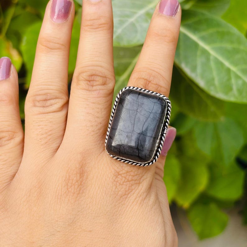 Picasso Jasper Ring, 925 Sterling Silver, Picasso Jasper Gemstone Ring ...
