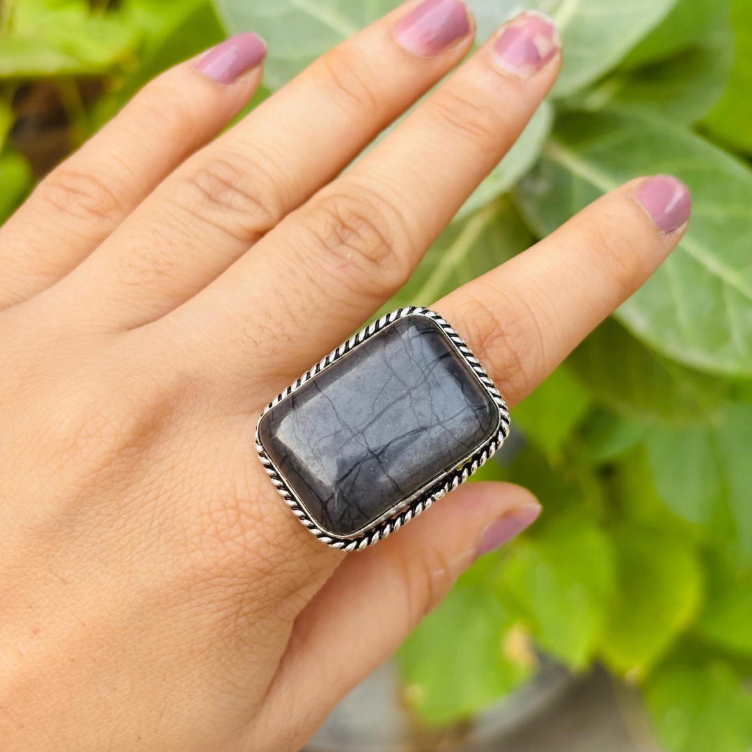 Picasso Jasper Ring, 925 Sterling Silver, Picasso Jasper Gemstone Ring ...
