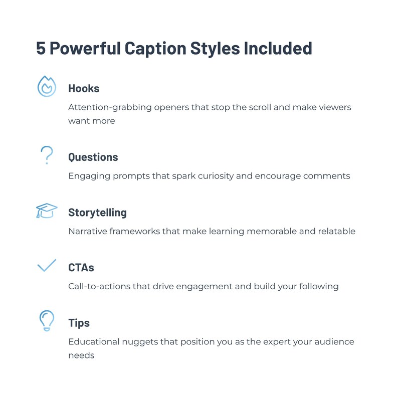 100 Tiktok Caption Templates for Teaching Creators | Faceless Digital ...
