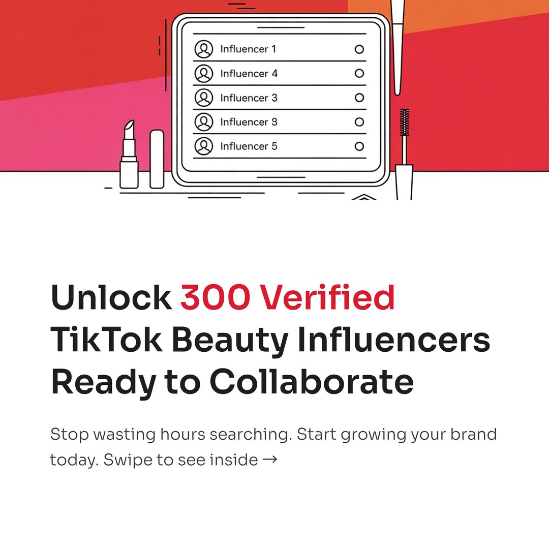 300 Tiktok Beauty Micro-influencers List + Outreach Script | Instant ...