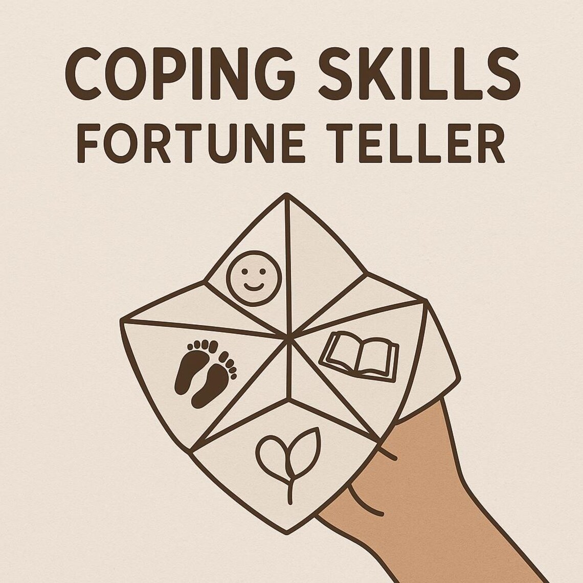 Coping Skills Fortune Teller Kit for Kids – Printable SEL Tool for ...