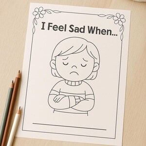 Emotions Coloring Pages for Kids – Printable Feelings Worksheets for ...