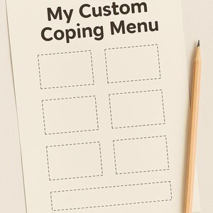 Coping Skills Menu for Kids – Printable Calm Down Strategies Chart - Etsy