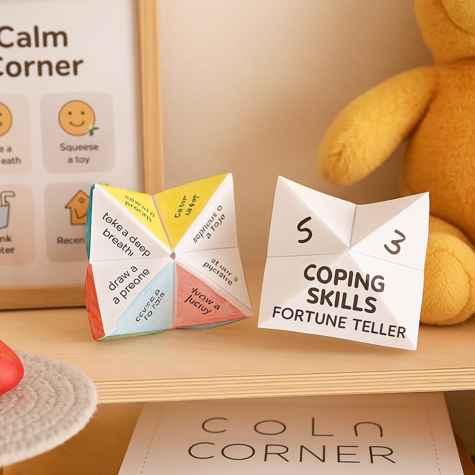 Coping Skills Fortune Teller Kit for Kids – Printable SEL Tool for ...