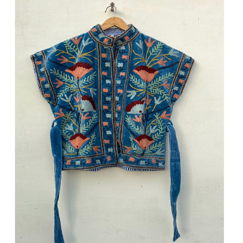 Kantha Clothing Vest - Etsy