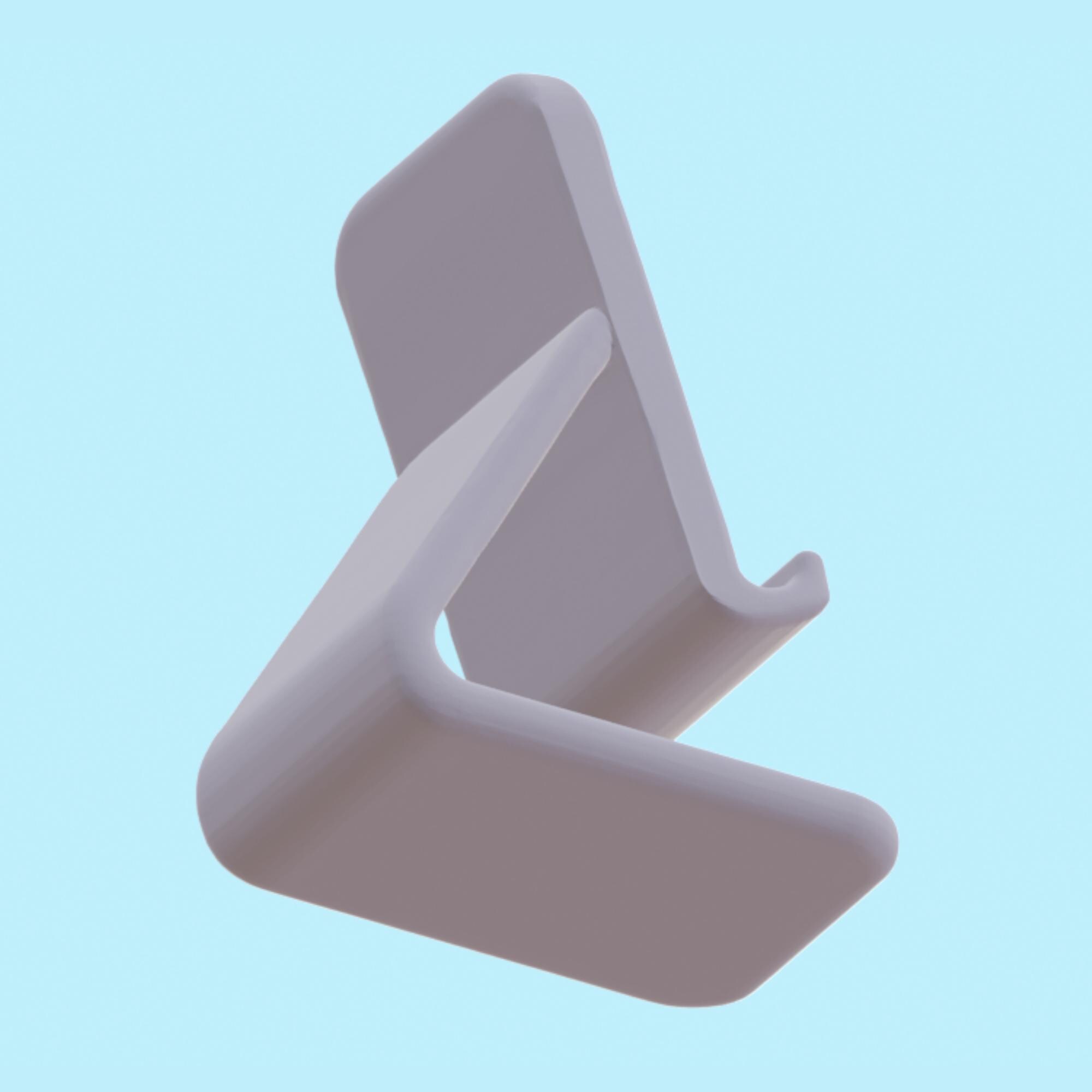 3D Printable Phone Stand Model, Stl, Obj, Fbx, Glb, Blend, Desk Phone ...