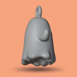 3D Printable Ghost Buddy Keychain Model, Stl, Obj, Fbx, Glb, Blend ...