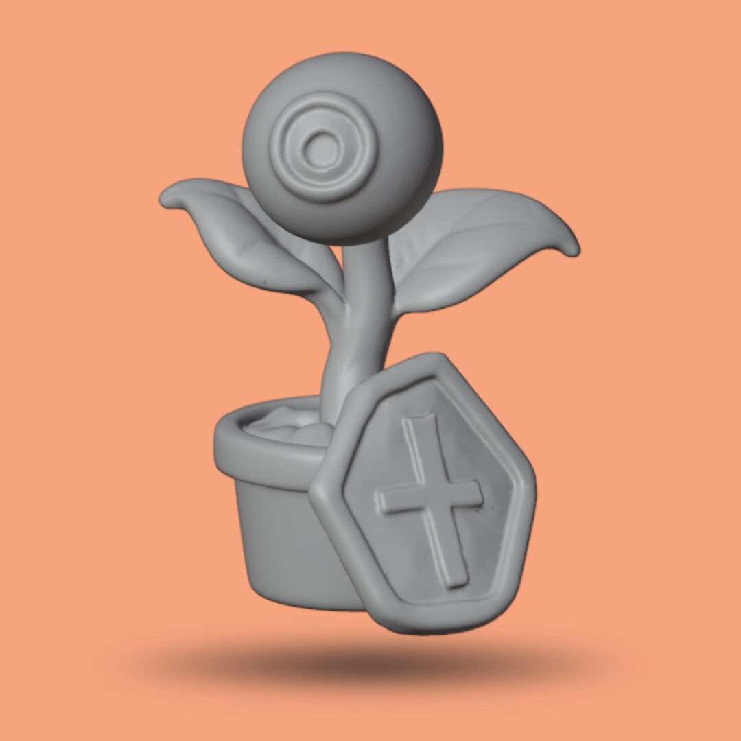 3D Printable Eyeball Plant Model, Stl, Obj, Fbx, Glb, Blend, Halloween ...