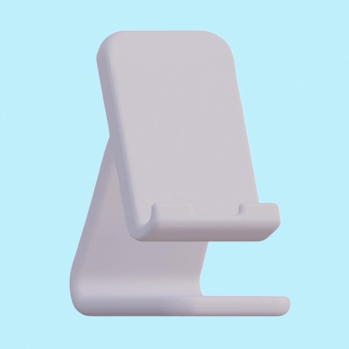 3D Printable Phone Stand Model, Stl, Obj, Fbx, Glb, Blend, Desk Phone ...